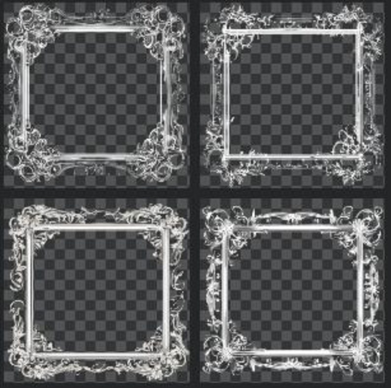 Line Picture Frame V3 , Digital Frames Clipart, Doodle Frames Clipart ...