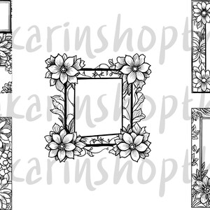 Line Picture Frame , Digital Frames Clipart, Doodle Frames Clipart ...