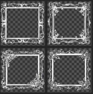 Line Picture Frame V3 , Digital Frames Clipart, Doodle Frames Clipart ...