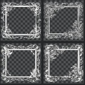 Line Picture Frame V2 , Digital Frames Clipart, Doodle Frames Clipart ...