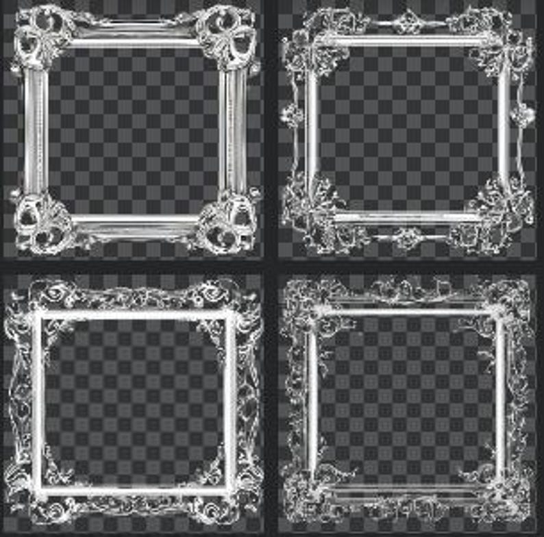 Line Picture Frame V3 , Digital Frames Clipart, Doodle Frames Clipart ...