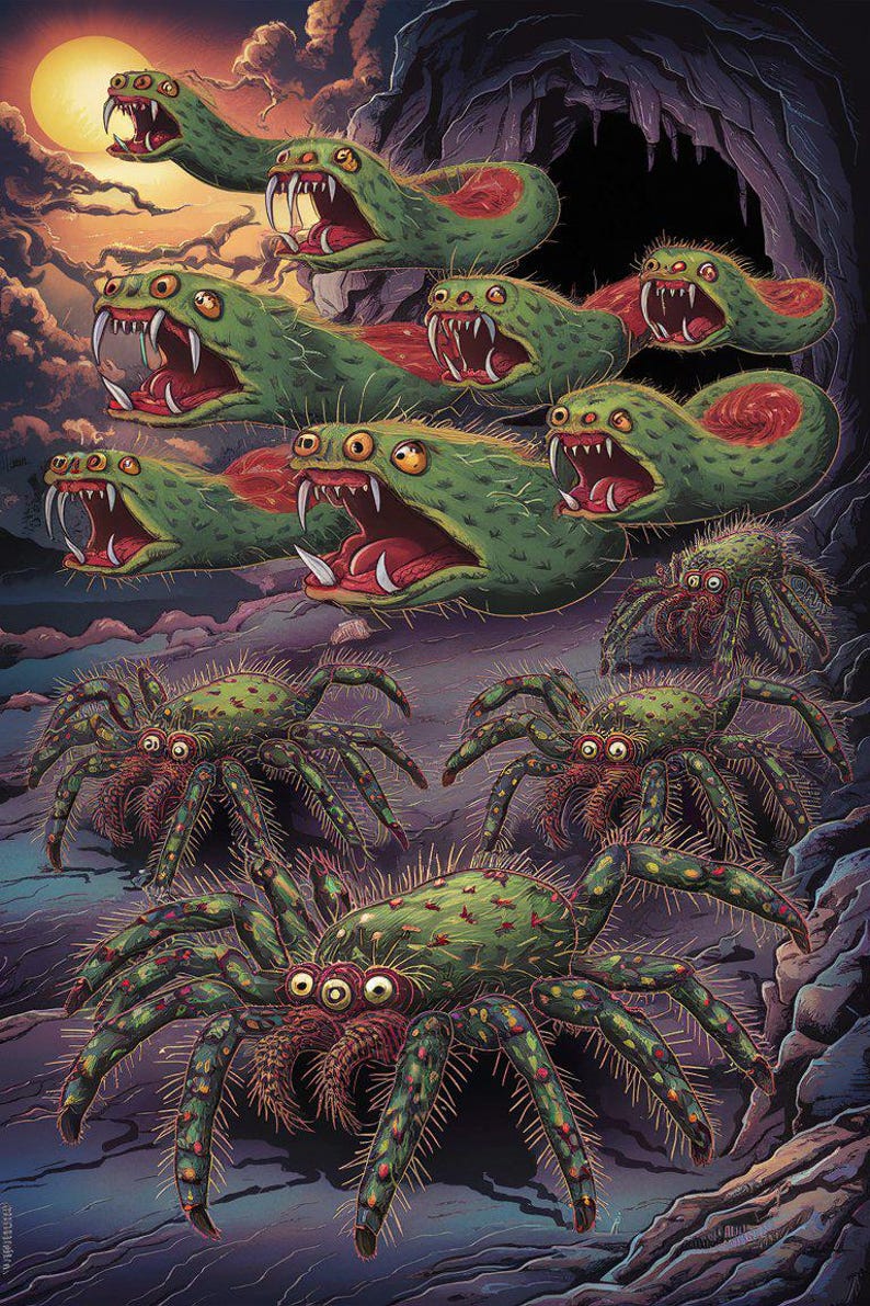 Creepy Cave Spiders - Etsy