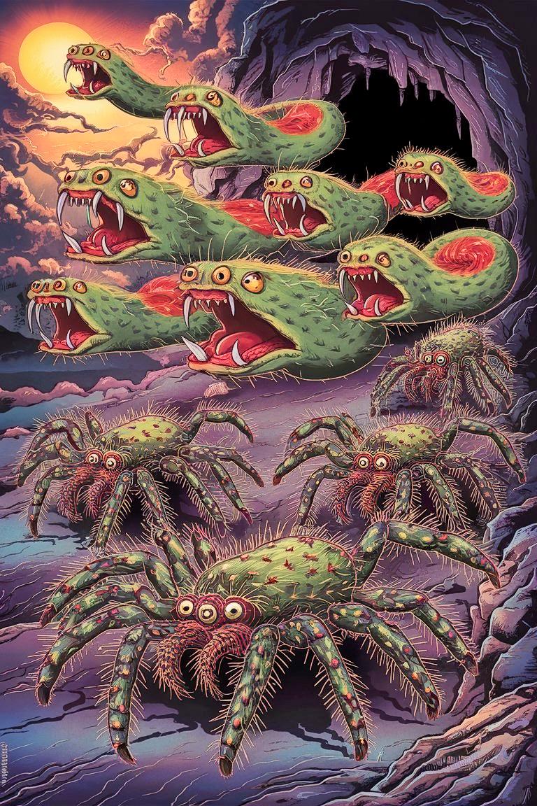 Creepy Cave Spiders - Etsy