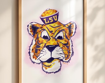 lsu tiger coloring sheet