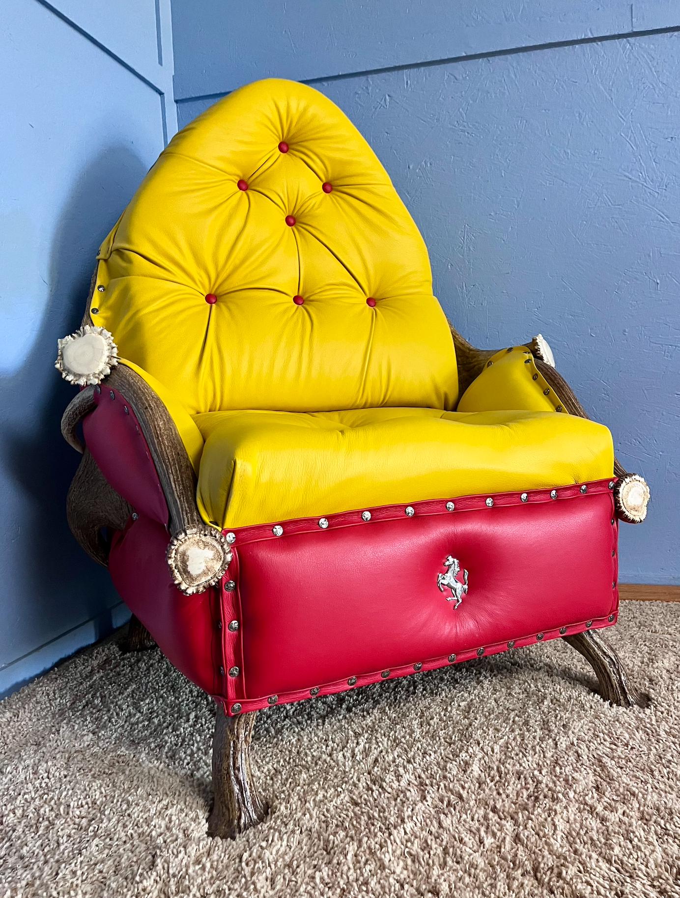 Ferrari Moose Winged Bat Antler Chair - Etsy