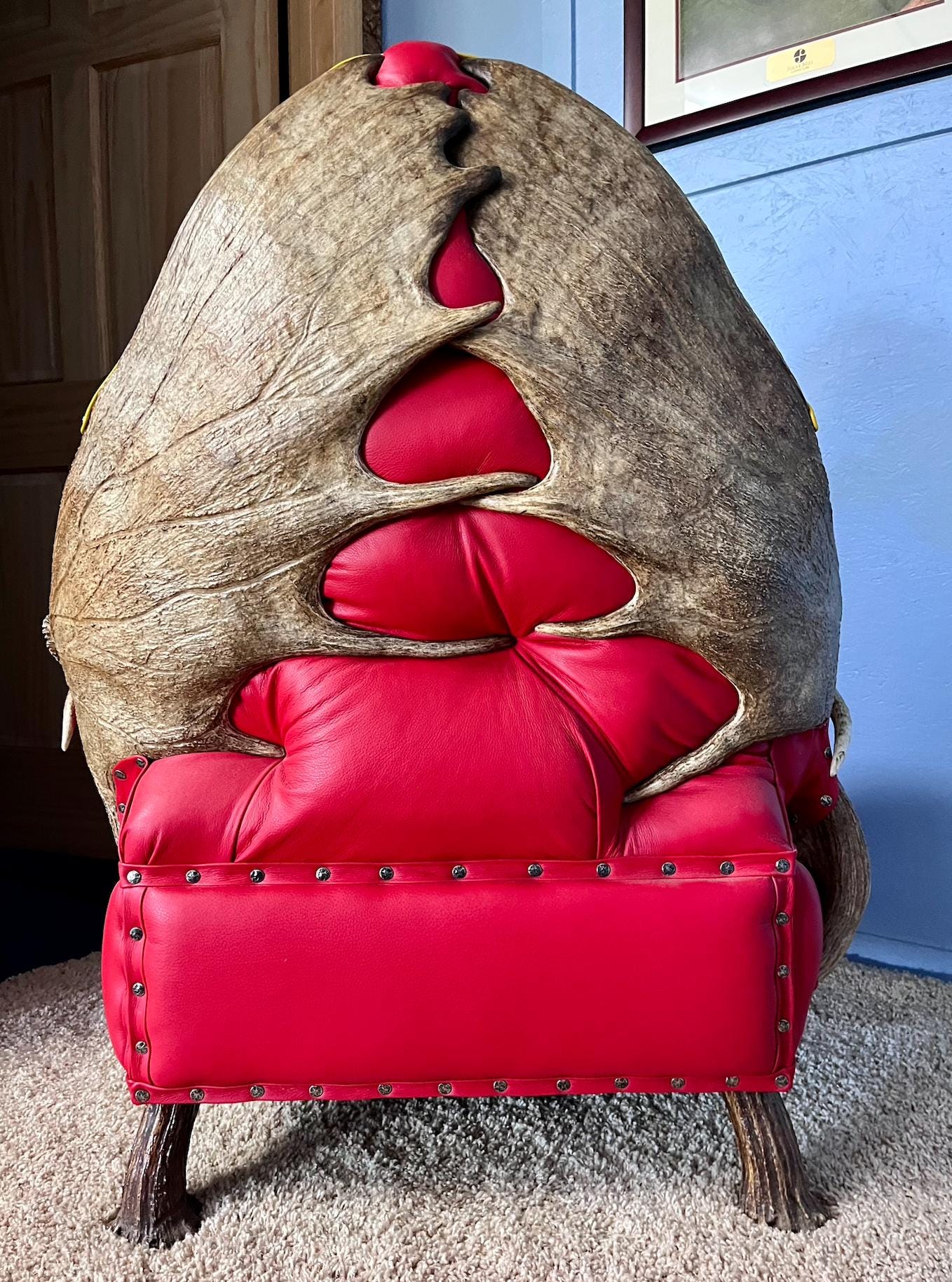 Ferrari Moose Winged Bat Antler Chair - Etsy