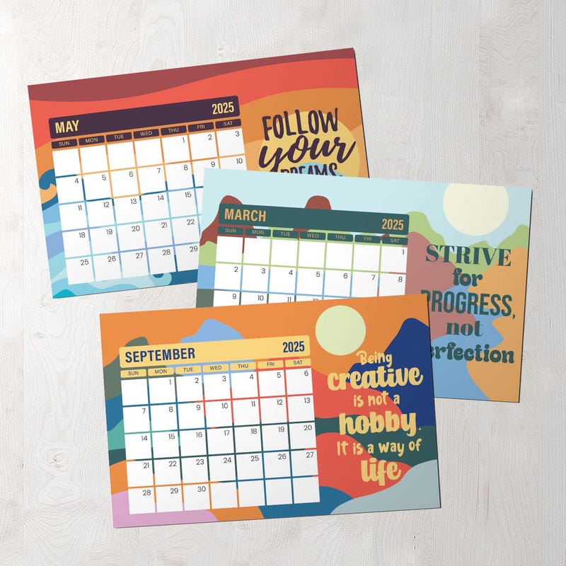 2025 Inspirational Quotes Desk Calendar - Etsy