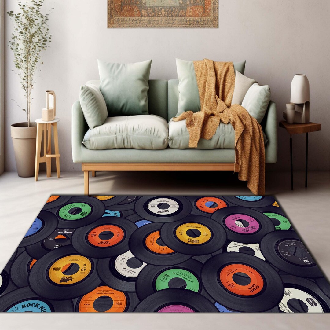 3D Records Rug,abstract Rug,living Room Rug,popular Rug, Fantastic Rug ...