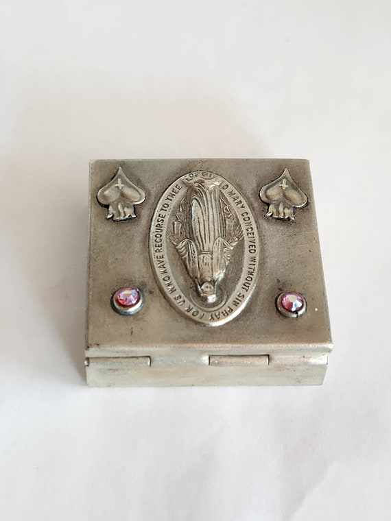 vintage Sacred Heart mother Mary box - Gem