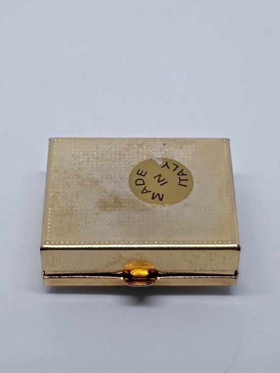 Vintage Italian Pill Box Porcelain Floral Lid Pink Ro… - Gem