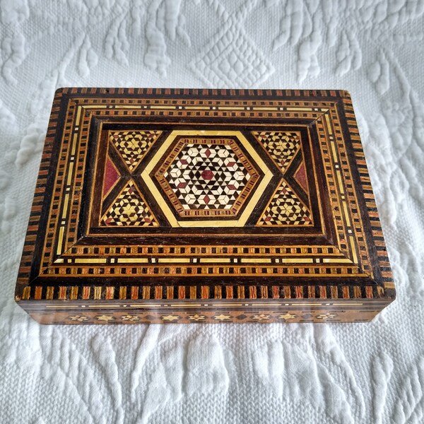 Inlaid Wood Box - Etsy