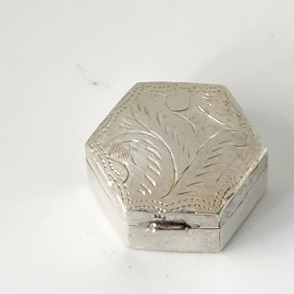 Silver Pill Box - Etsy