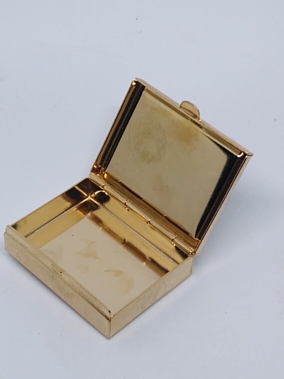 Vintage Italian Pill Box Porcelain Floral Lid Pink Ro… - Gem