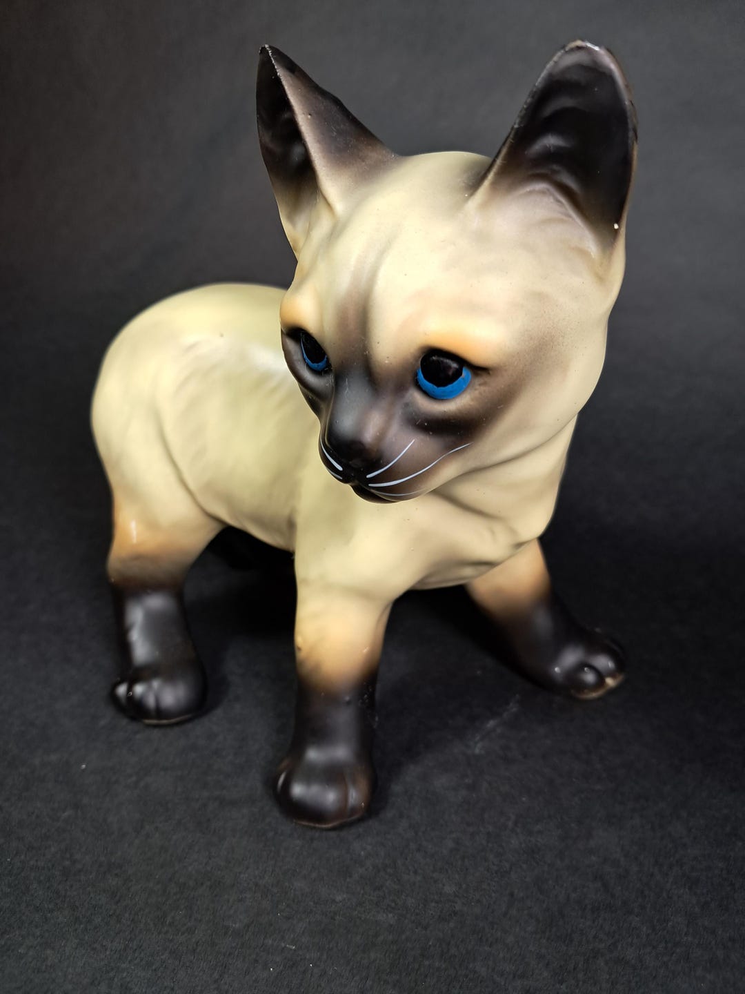 Vintage Blue Eyed Siamese Cat Figurine Brinn's PA 6" - Etsy