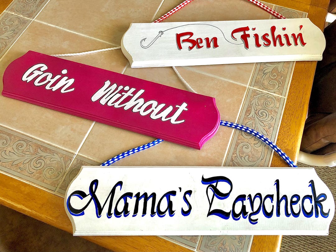 Personalized Boat Name Signs - Etsy