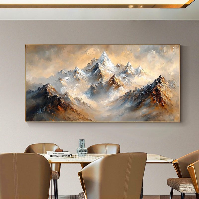 Abstract Mountain Art - Etsy