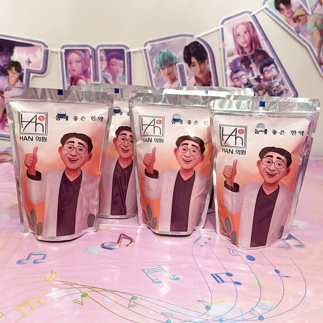 PRINTED & SHIPPED Healer Han Labels Kpop Demons Hunter Printable Tonic ...