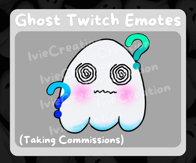 Twitch Emote - Cute Ghost Pack Emote (3 Emotes Ready for Use!) - Ghost ...