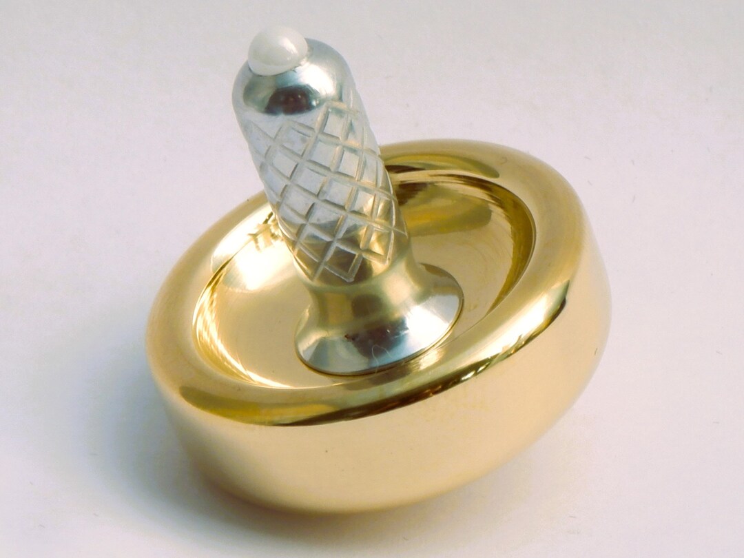Cairnspire – Brass Precision Spinning Top | Artisan Gift | Polished ...