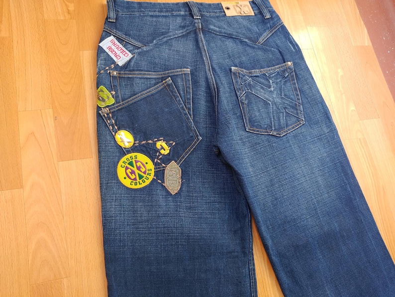 Cross Colours Jeans, Vintage Baggy Jeans 90s Hip-hop Clothing, 1990s ...