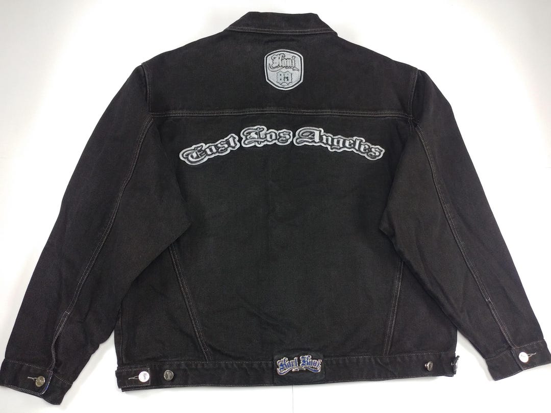 Karl Kani Jacket, Black, East Los Angeles, Vintage Kani Denim Jacket ...