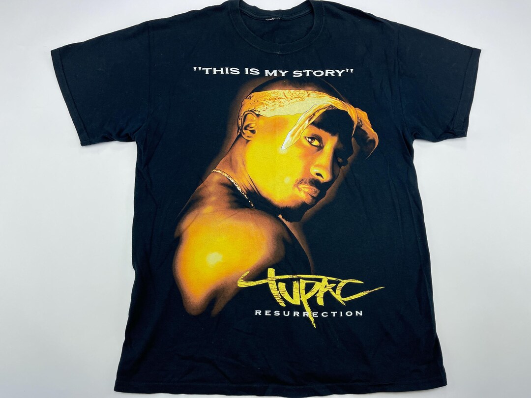 2pac T-shirt, Black, Tupac Shirt, Makaveli Shirt, 90s Hip Hop Clothing ...