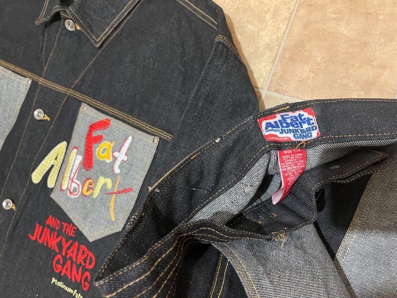 Platinum Fubu Jacket Fat Albert and the Cosby Kids Denim Suit, 1990s ...