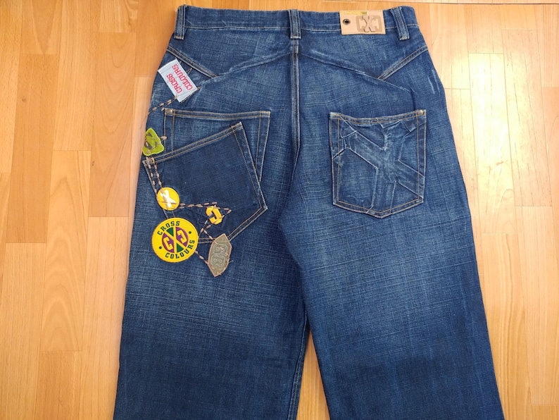 Cross Colours Jeans, Vintage Baggy Jeans 90s Hip-hop Clothing, 1990s ...