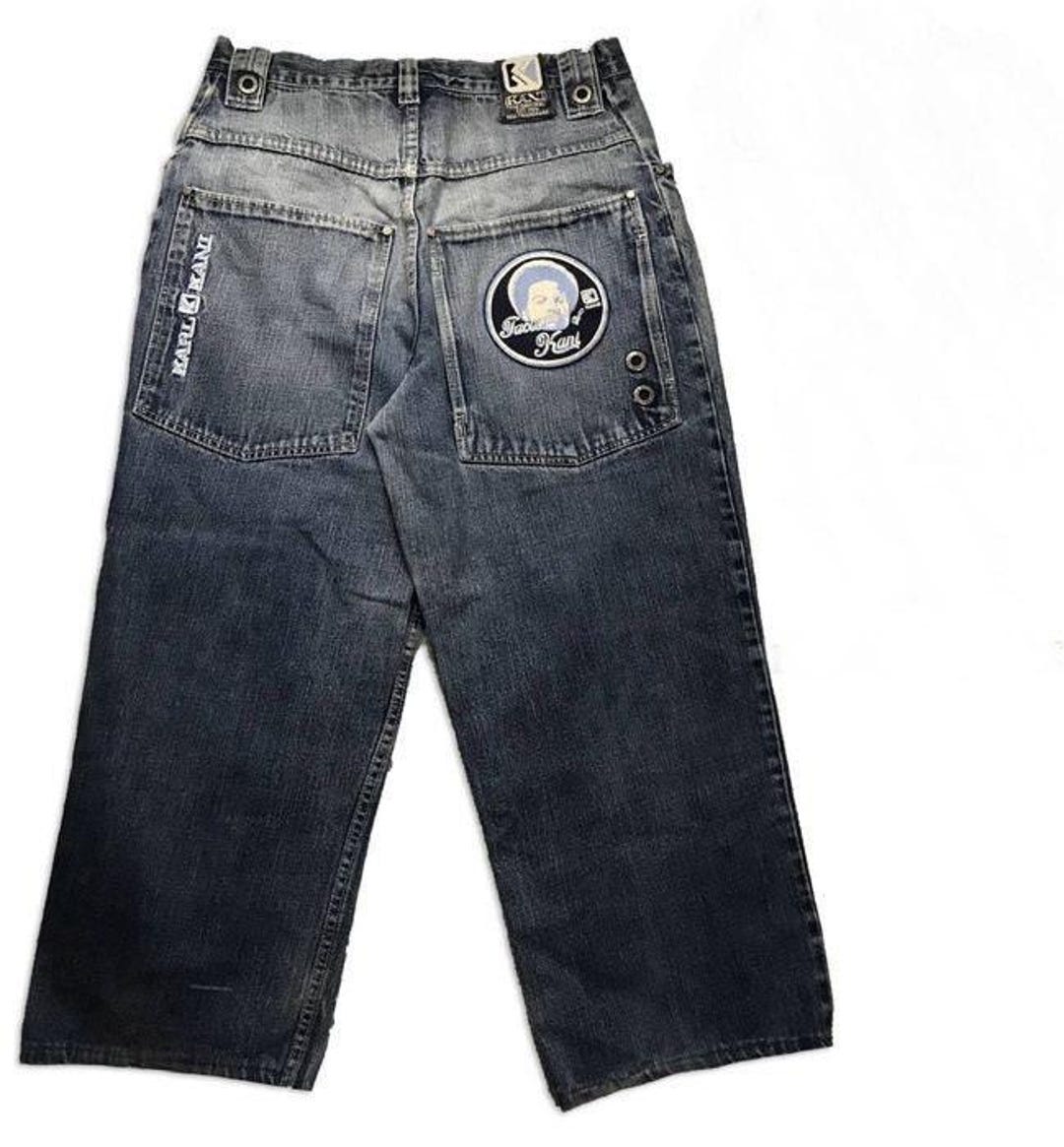 KARL KANI Jeans, Vintage Baggy Kani Jeans Loose Blue, 90s Hip Hop ...