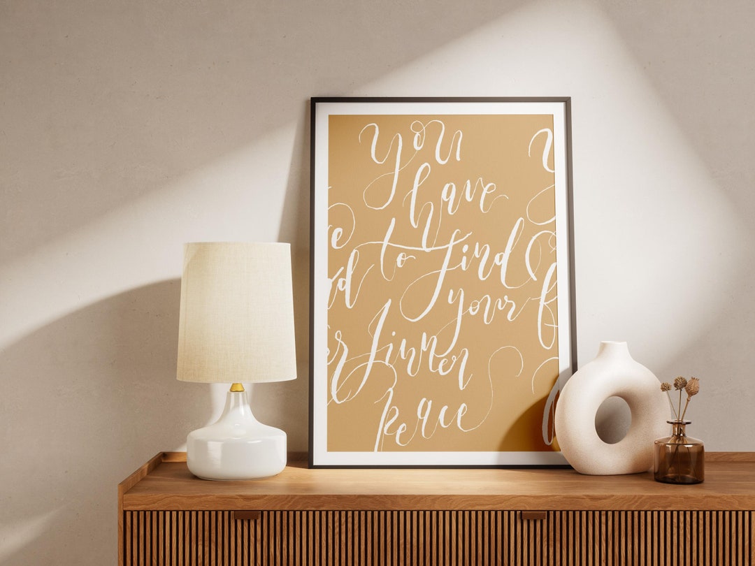Custom Calligraphy Wall Art: Your Quote, Lyrics | Personalized ...