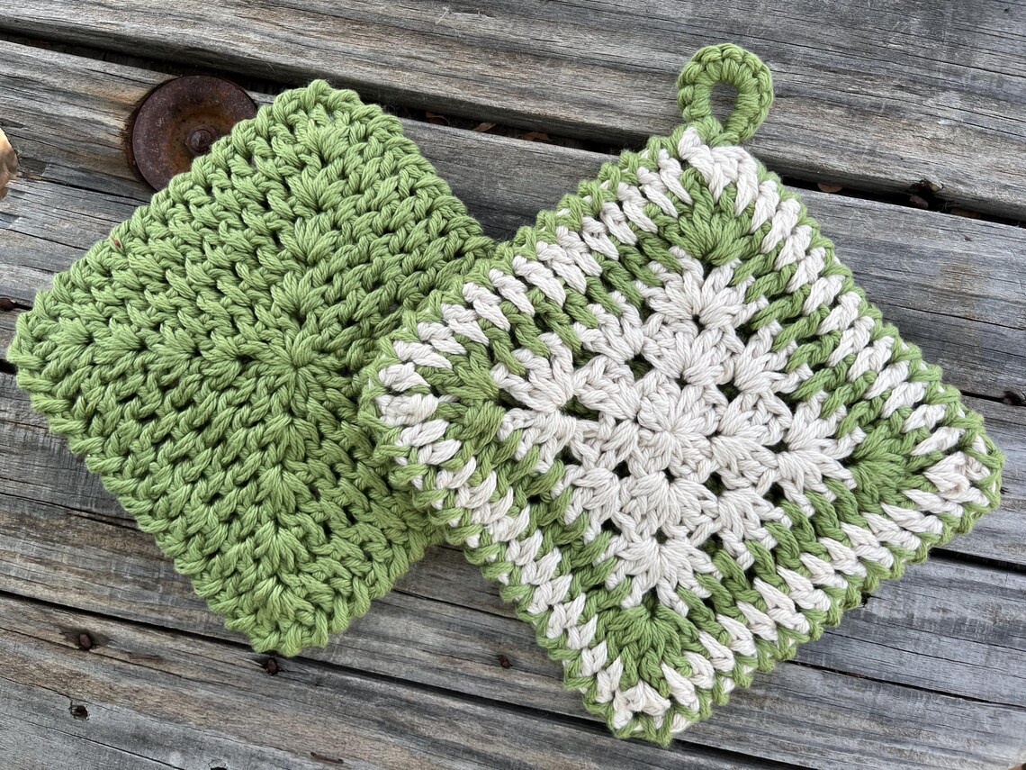 Pdf/pattern Only. Cute Boho/farmhouse Crochet Hot Pad/trivet PDF ...