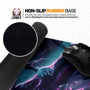 Umbreon Cosmic Night Gaming Mouse Pad Dark Pulse Energy Desk Mat for ...