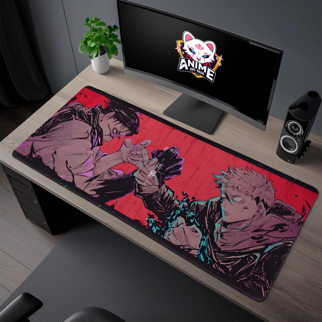 Yuji Itadori Vs. Ryomen Sukuna Mouse Pad Epic Jujutsu Kaisen Battle ...