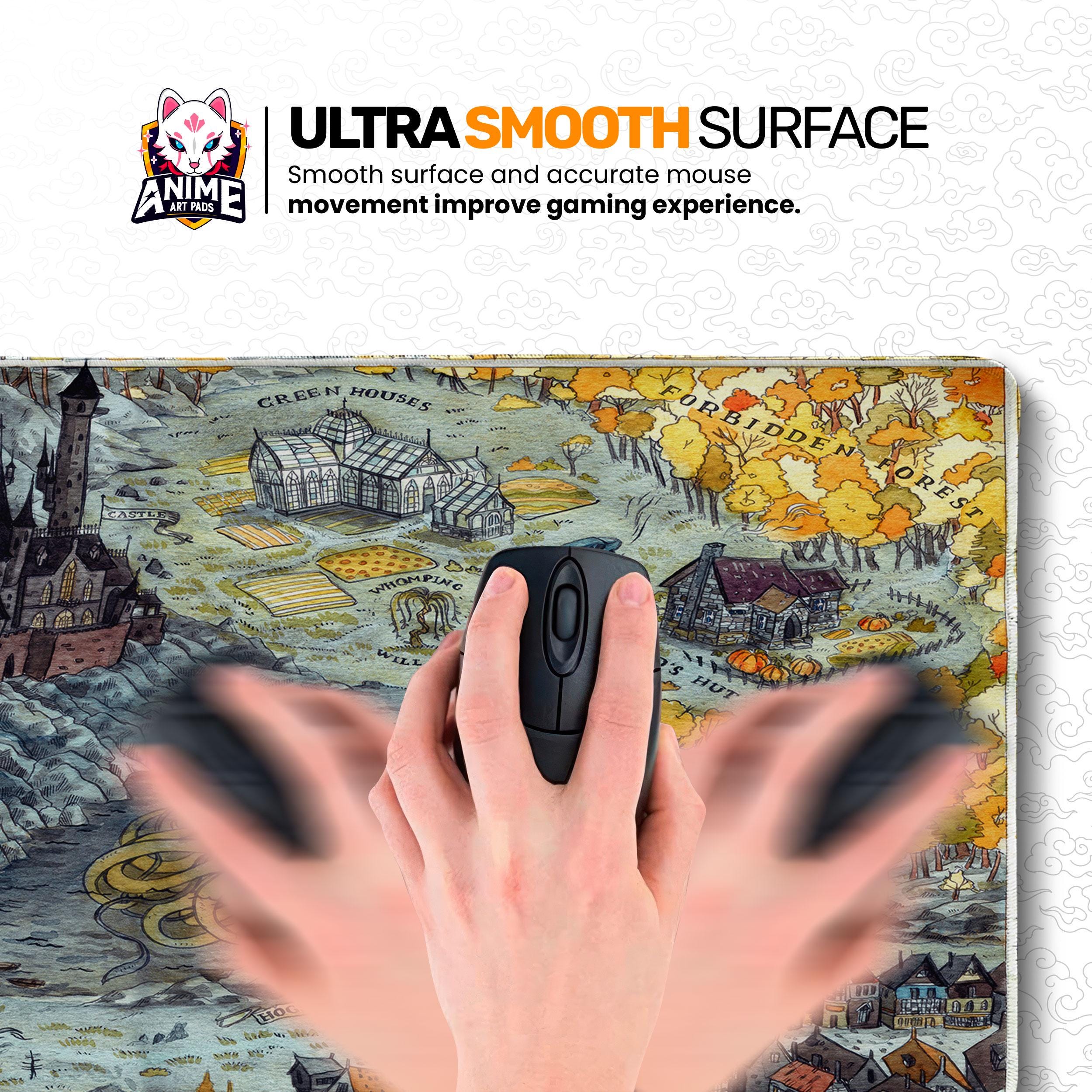 Wizard World Map Desk Mat Magical Hogwarts-inspired Gaming Mouse Pad ...