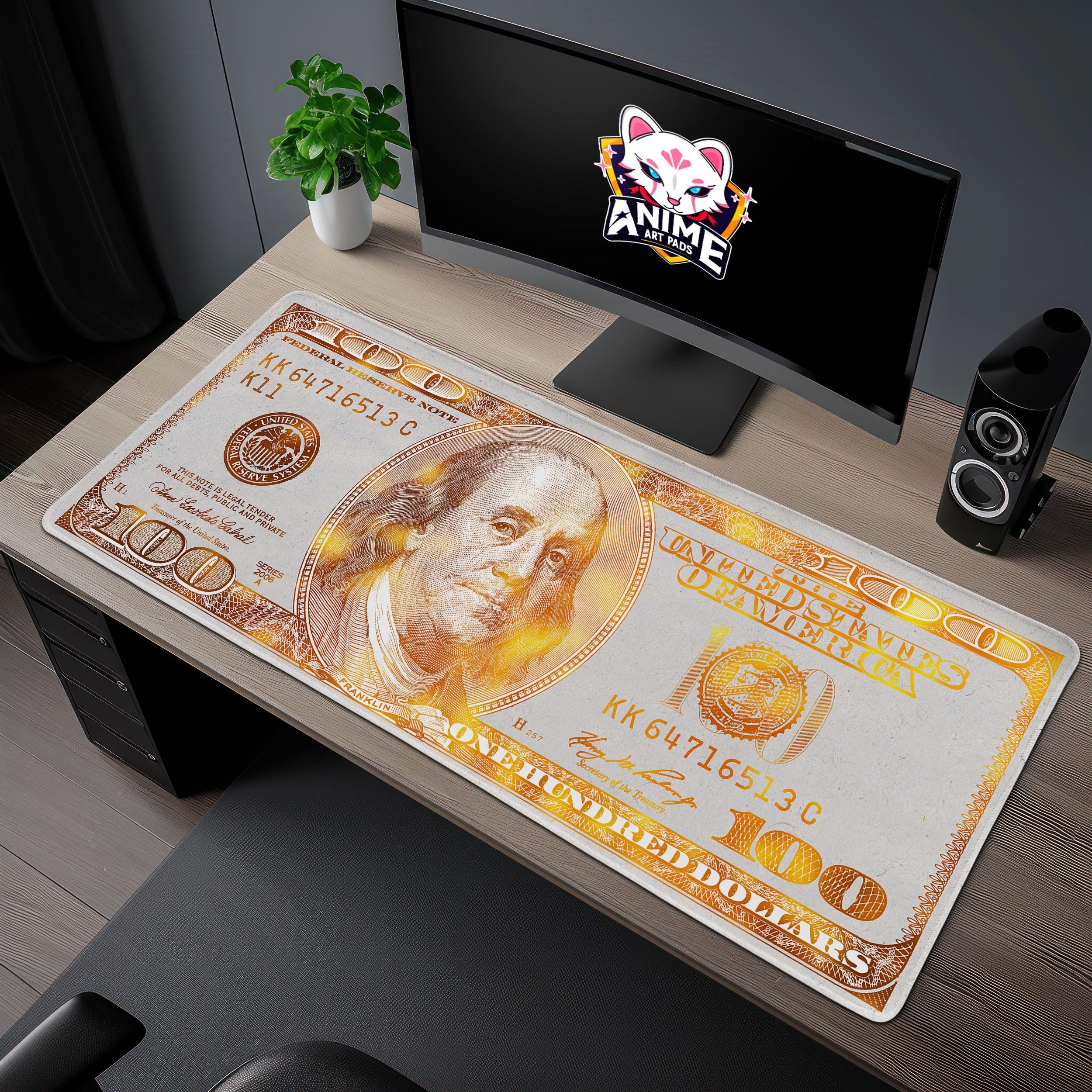 Crisp 100 Dollar Bill Mouse Pad Authentic Currency Design Desk Mat - Etsy