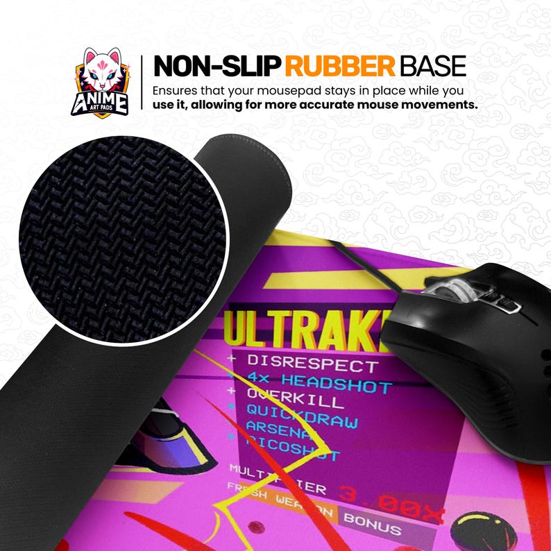 Colorful Ultrakill Gaming Desk Mat High-energy Shooter Mouse Pad for ...