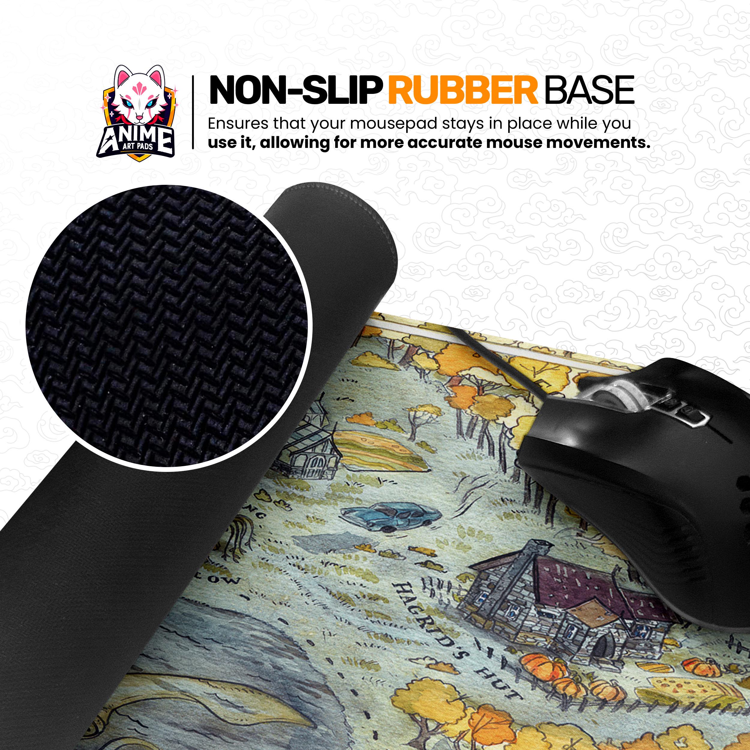 Wizard World Map Desk Mat Magical Hogwarts-inspired Gaming Mouse Pad ...