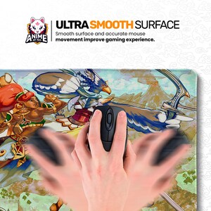 Legend of Zelda Battle Scene Desk Mat Epic Characters Combat Mouse Pad ...