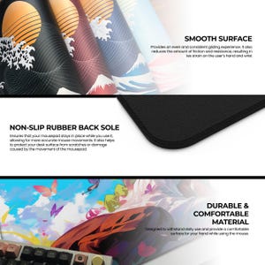 Mitsuri Kanroji Spring Blossom Desk Mat Vibrant Demon Slayer Art Pad ...