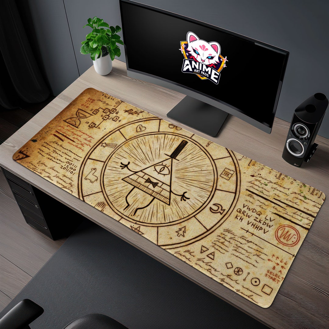 Gravity Falls Cipher Wheel Desk Mat Mystical Art Pad for Cartoon ...