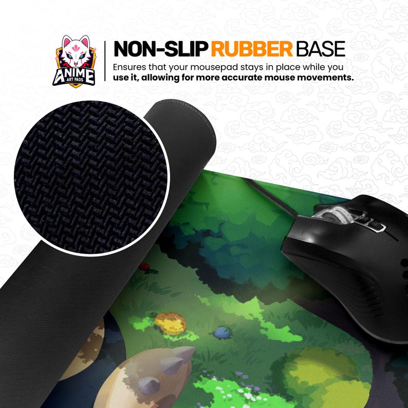 Pokémon Relaxation Mouse Pad Cute Gaming Desk Mat With Snorlax, Pikachu ...