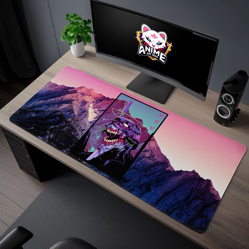 Neon Genesis Evangelion Unit-01 Desk Mat Dynamic Anime Mech Art Pad - Etsy