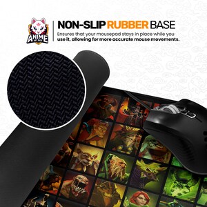 Ultimate Dota 2 Hero Grid Desk Mat Extended Mouse Pad for Gaming ...