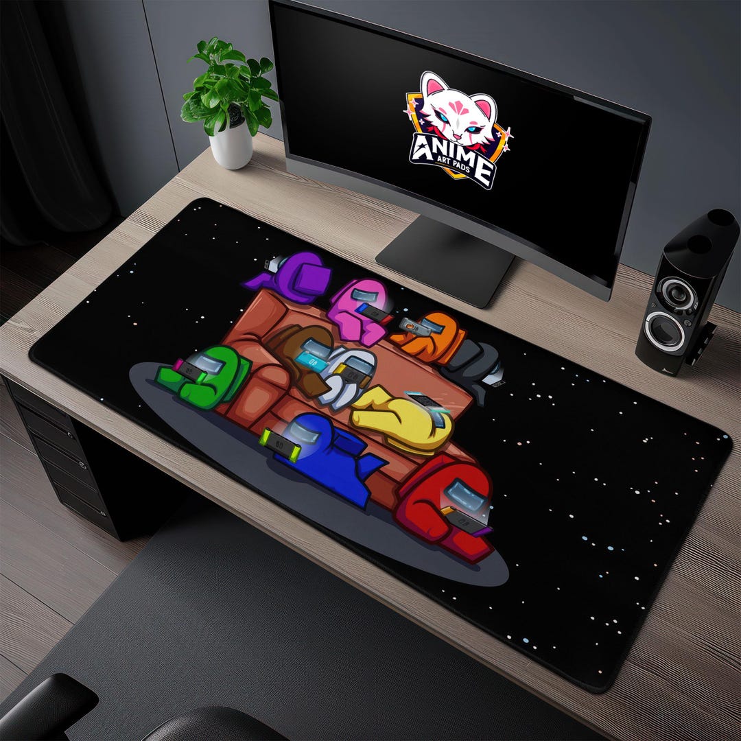 Among Us Crewmates Space Adventure Mouse Pad Colorful Impostor Gaming ...