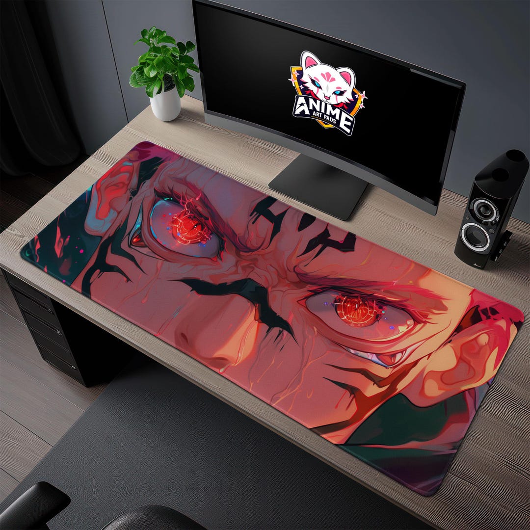 Sukunas Infernal Gaze Desk Mat Haunting Jujutsu Kaisen Art Pad ...