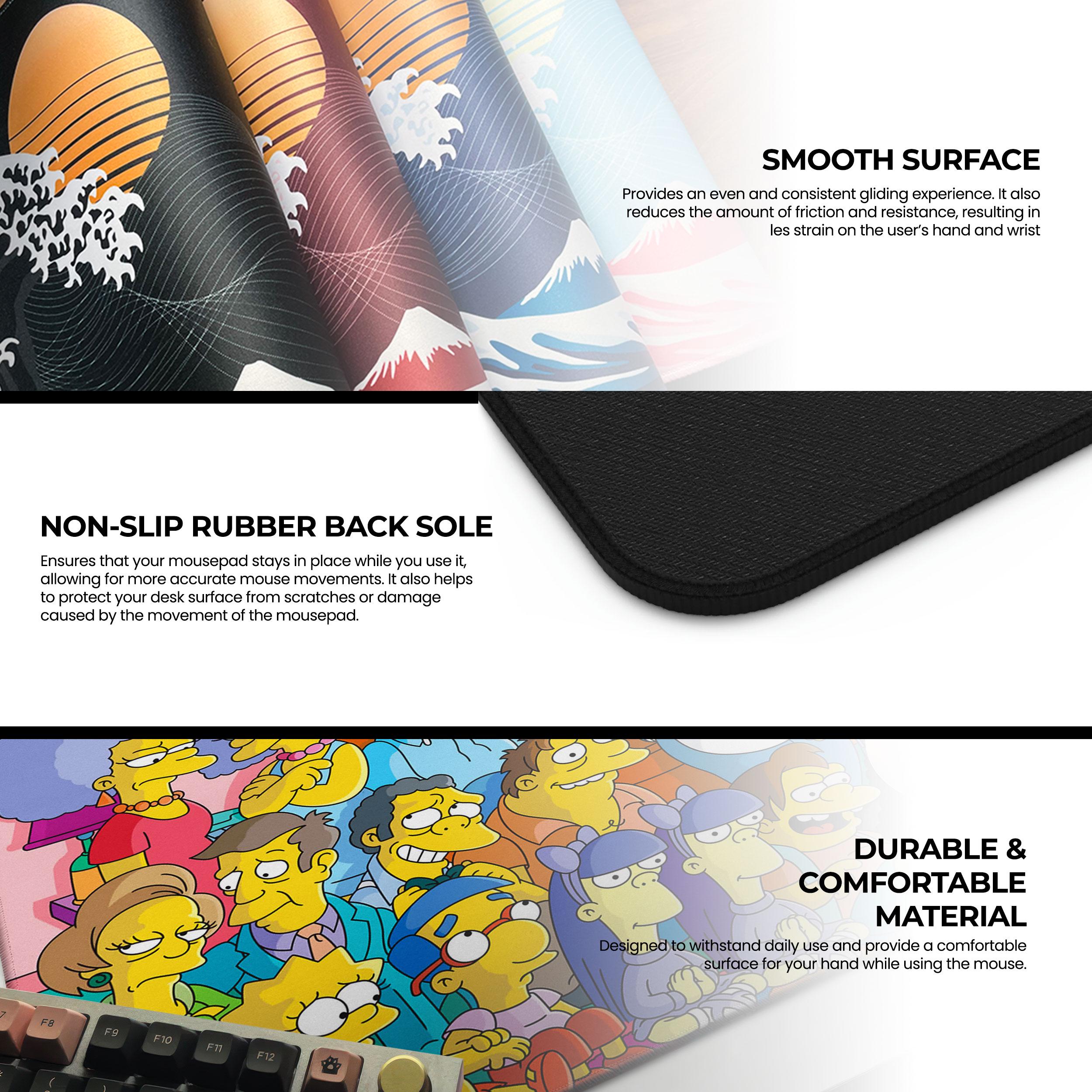 Simpsons Character Collage Desk Mat Vibrant and Fun Pop Culture Design ...