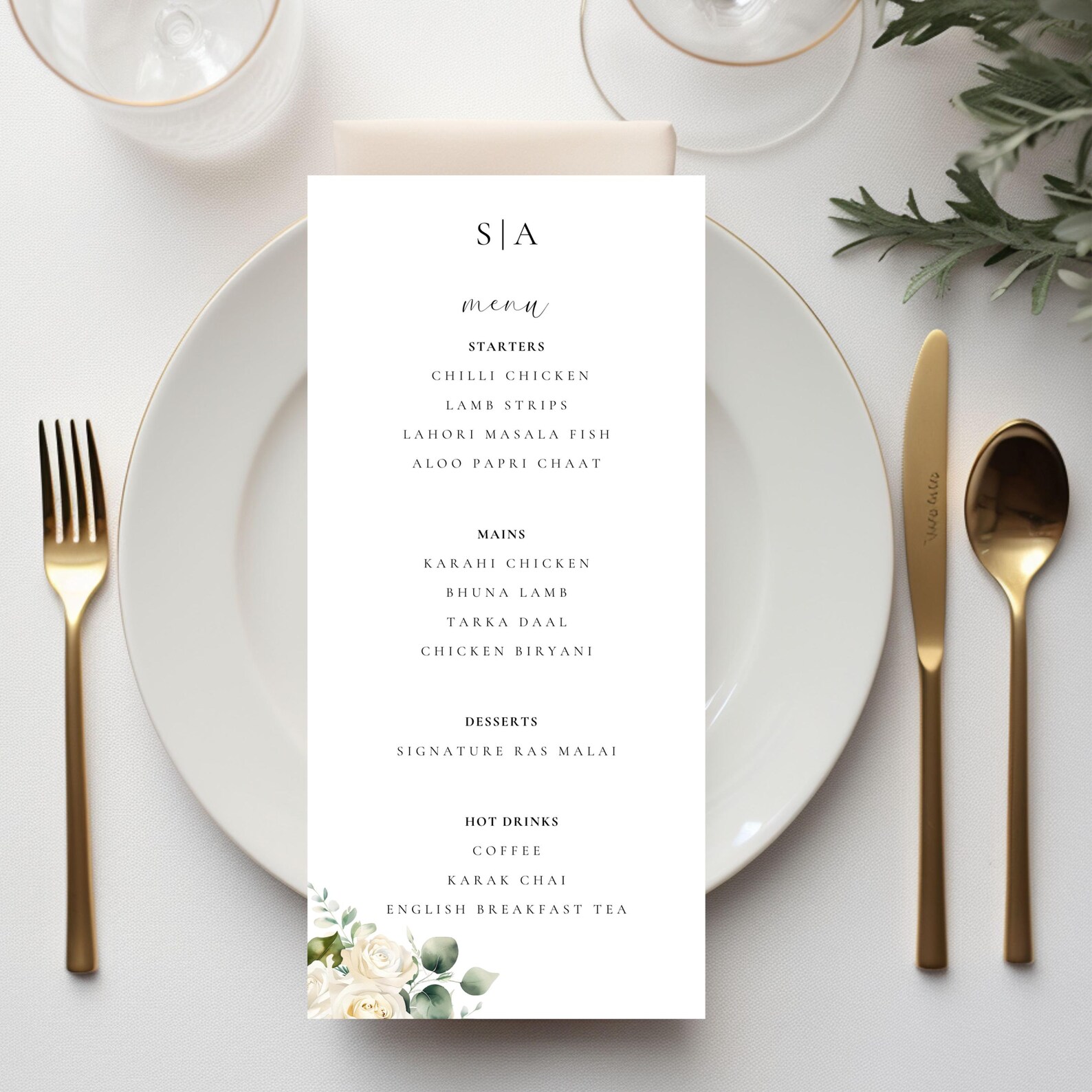 Winter Menu Template - Etsy