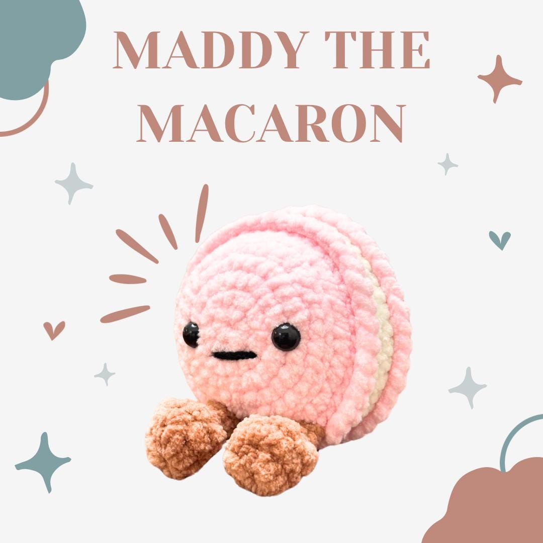 Maddy the Macaroon Cute Jellycat Inspired Dessert Plush Stuffed Animal ...