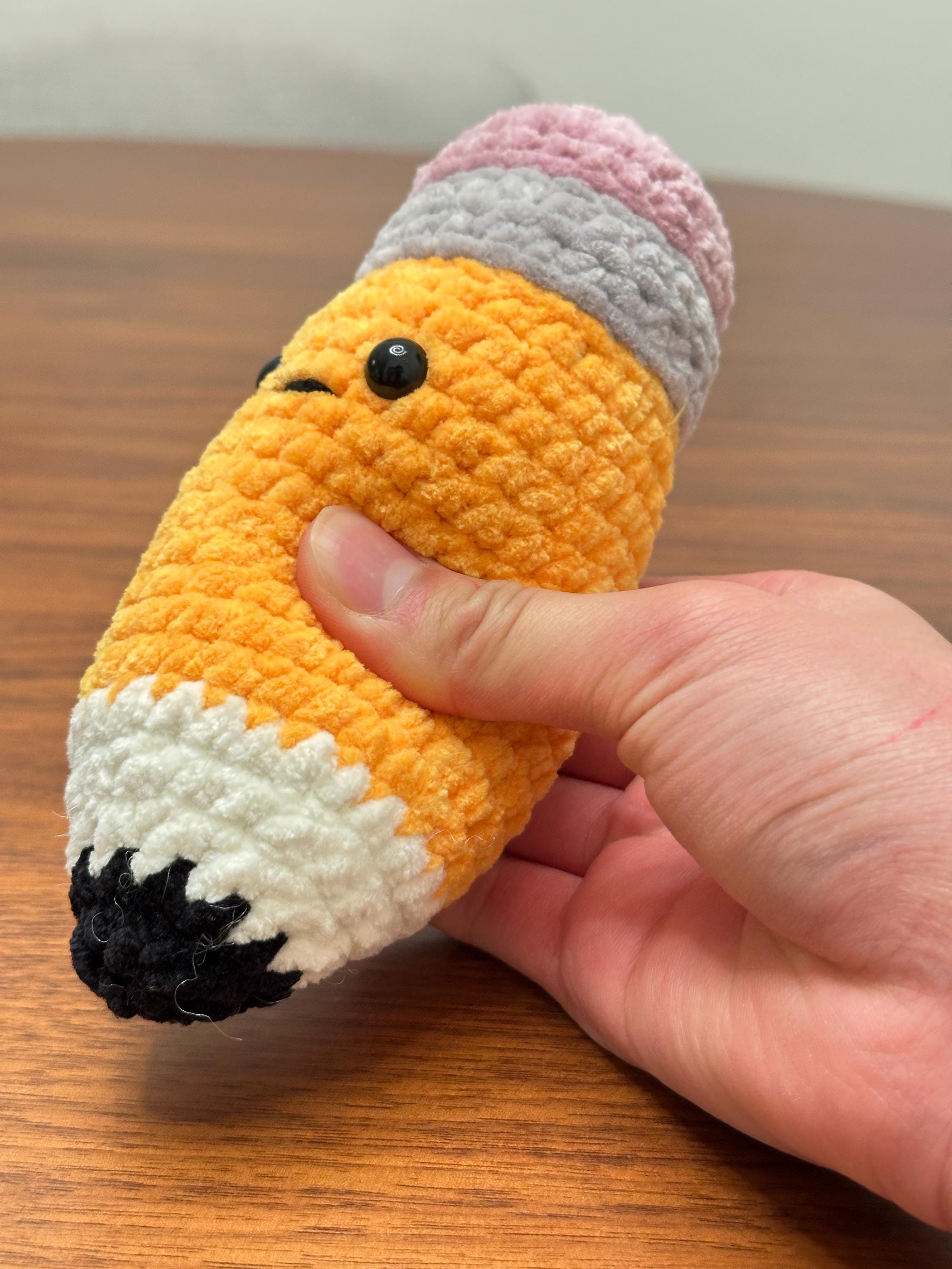 Pip the Pencil Cute Stationary Plush Stuffed Animal Plushie Crochet ...