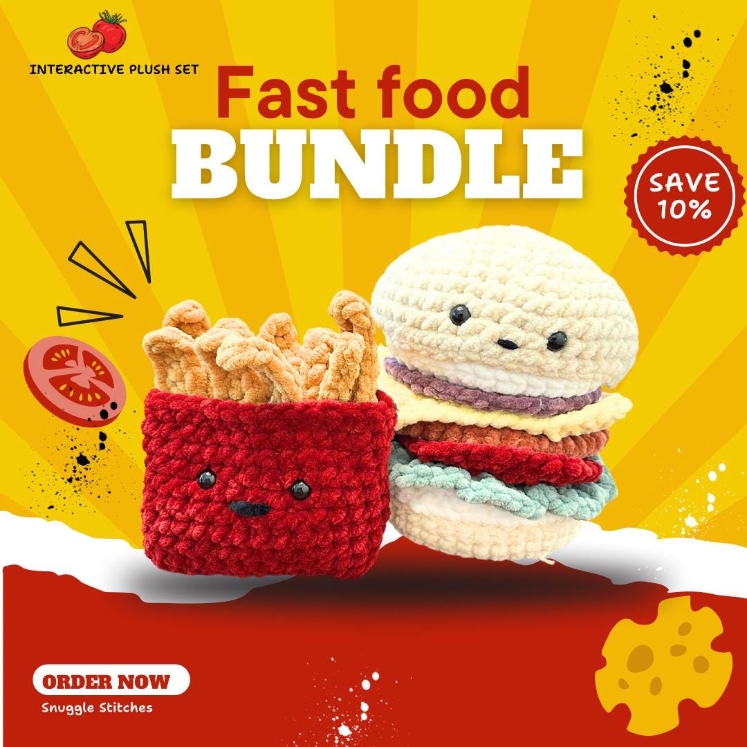 LIMITED Fast Food Bundle Set With Buddy the Burger and Frankie the ...